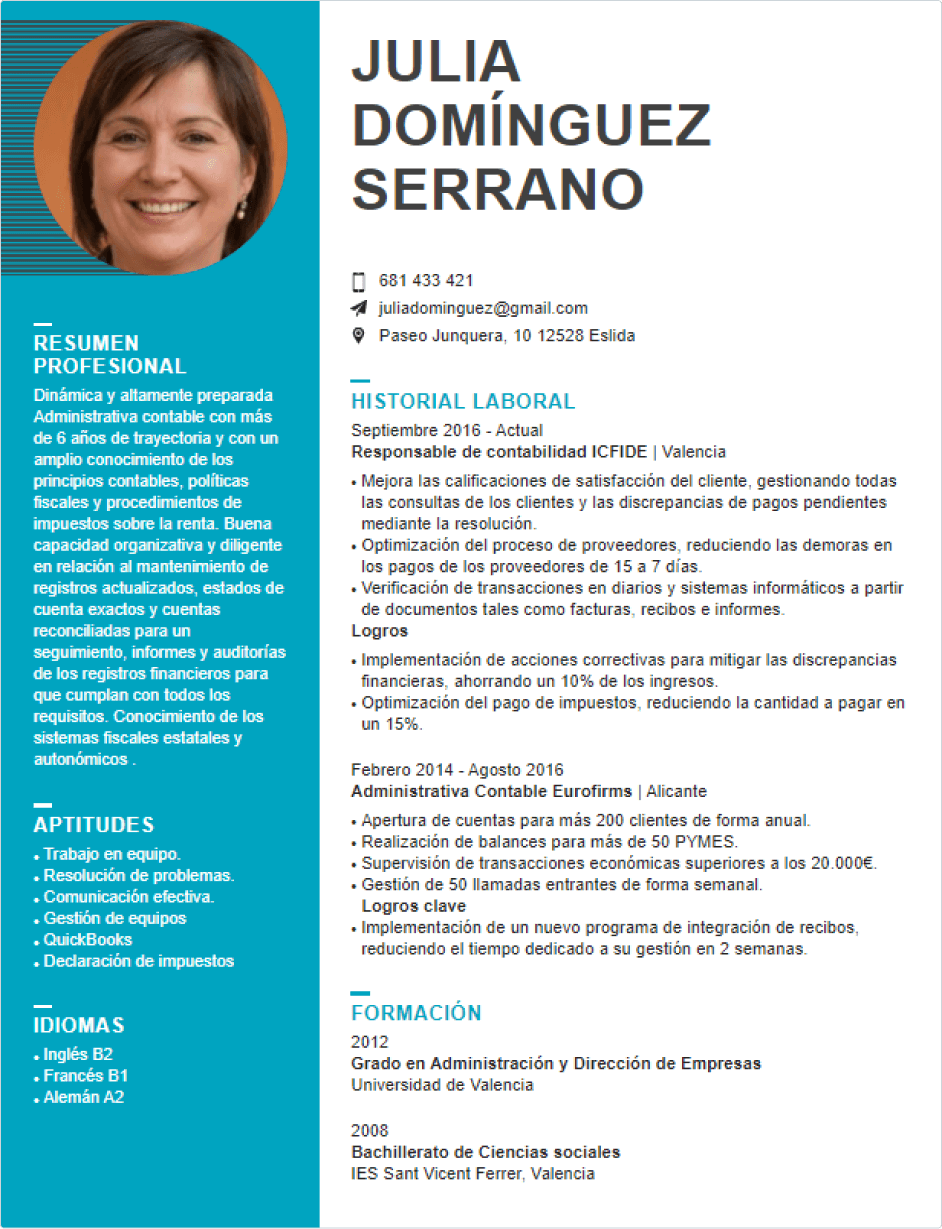 Plantillas de Curriculum Vitae. 23 modelos para tu CV