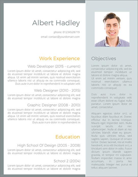 17 Plantillas de Curriculum Vitae en Word para Descargar